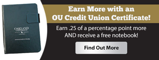 Earn more on your savings at OU Credit Union!